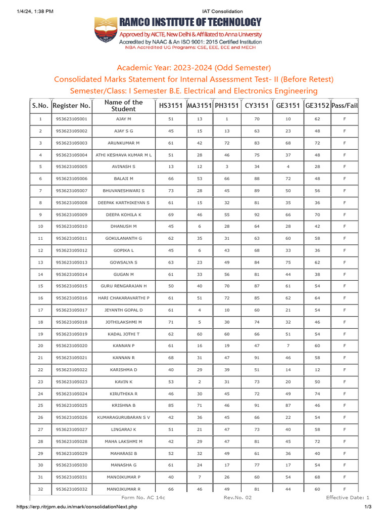 IAT - 2 Consolidation | PDF | Physical Sciences | Engineering