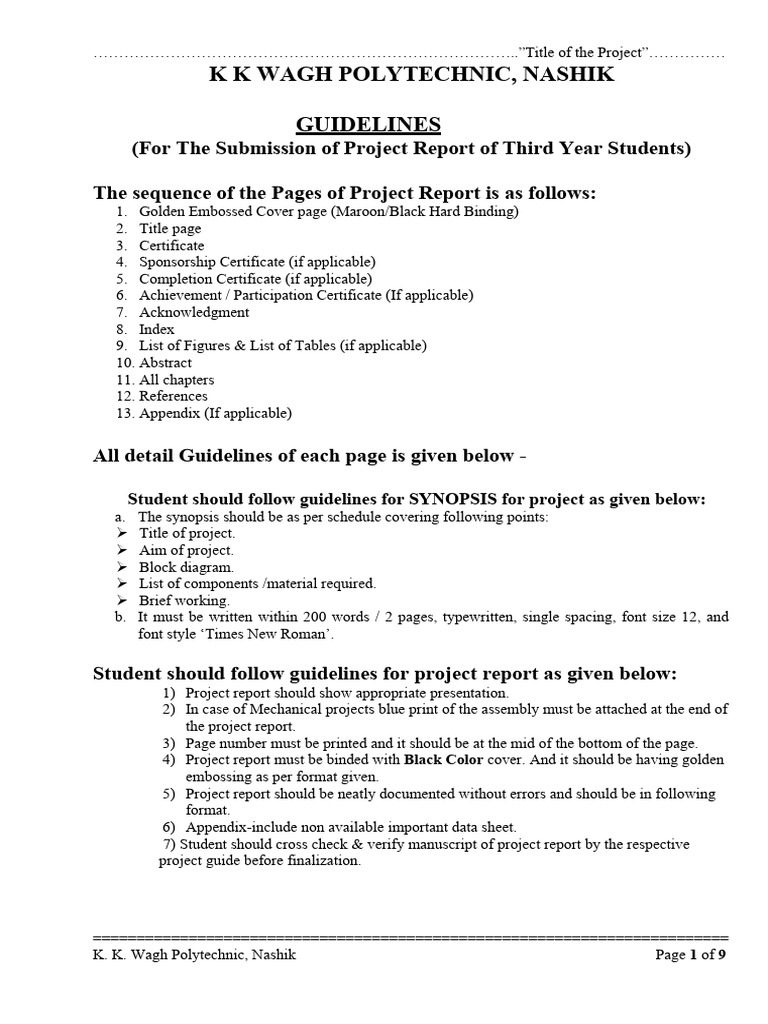 Capstone Project Report Template - Institute | Download Free PDF ...