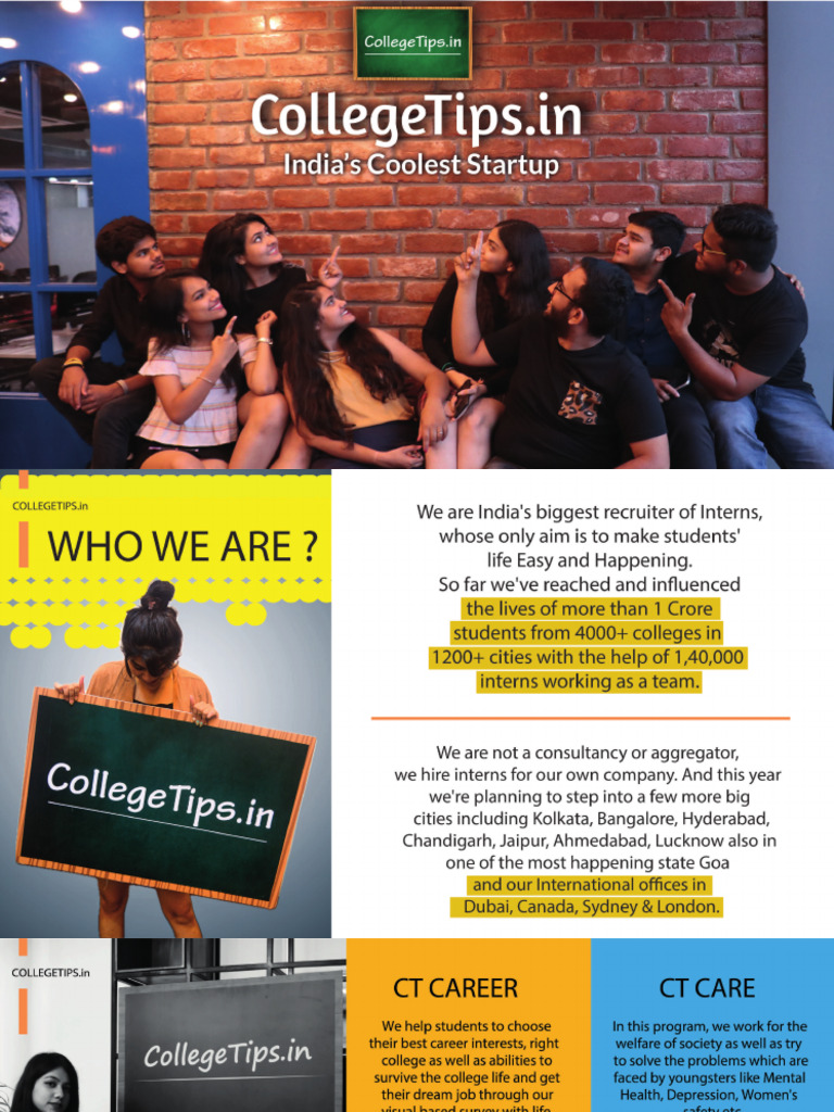 CollegeTips SIP 2024 | PDF