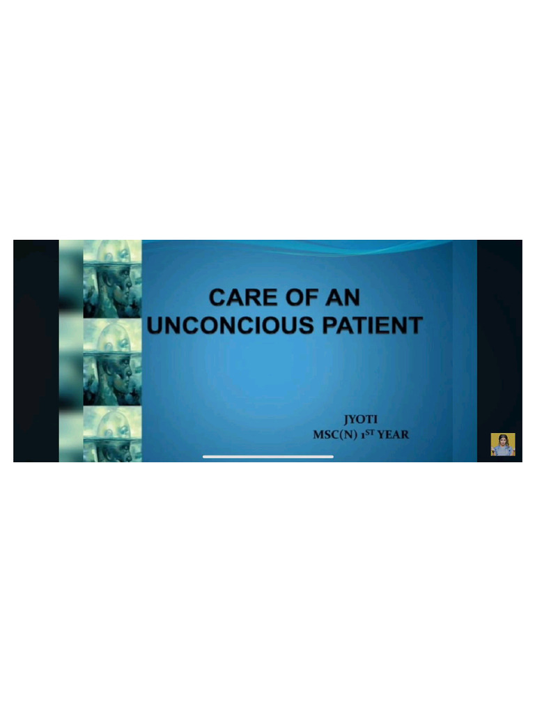 Unconscious Patients | PDF