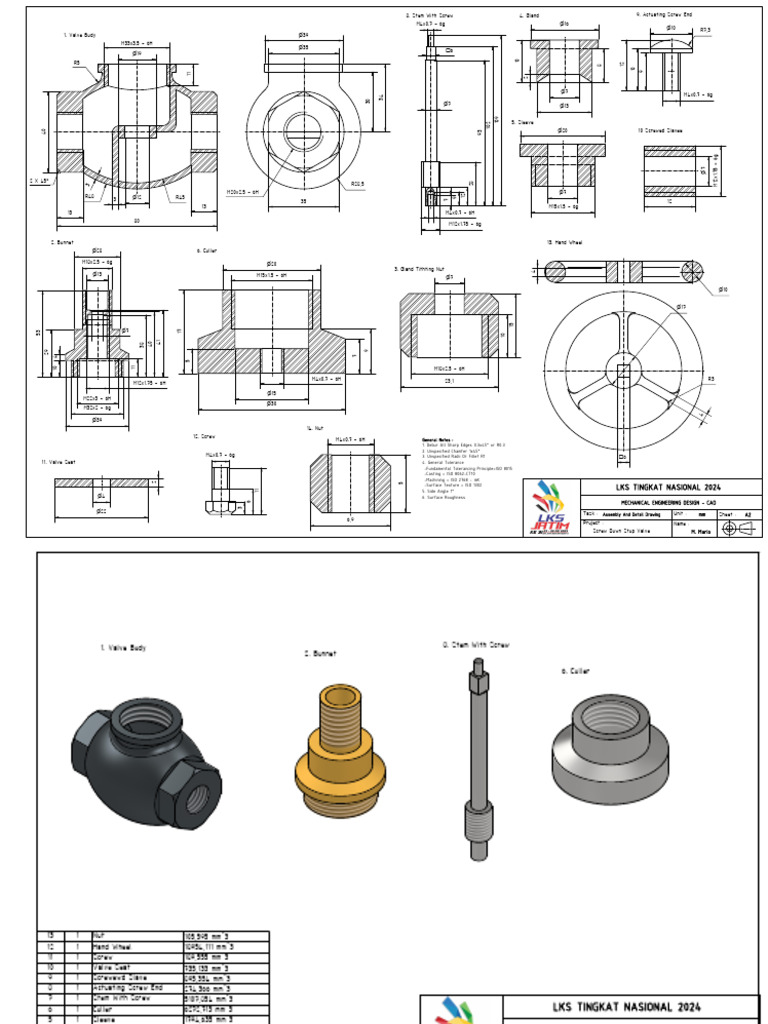 Drawing 1 | PDF | Valve | Mechanical Engineering