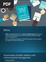 PRSA Code of Ethics Overview | PDF | Public Relations | Profession