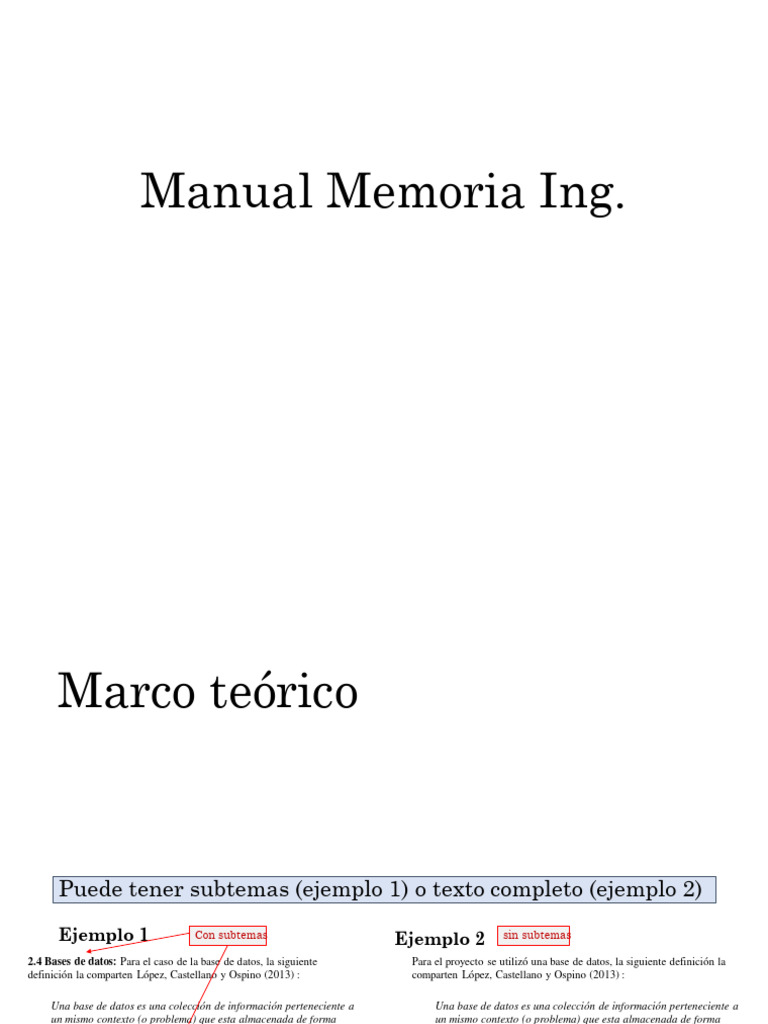 Guía Memoria Ing | PDF | Bases de datos | Java (lenguaje de programación)