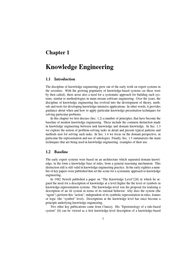 Knowledge Engineering | PDF | Ontology (Information Science) | Knowledge Representation And ...