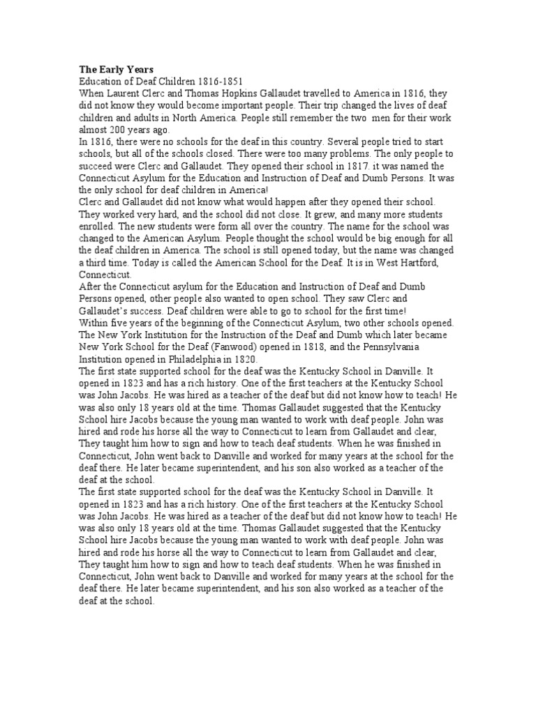 Deaf Heritage | PDF | Hearing Loss | Union (American Civil War)