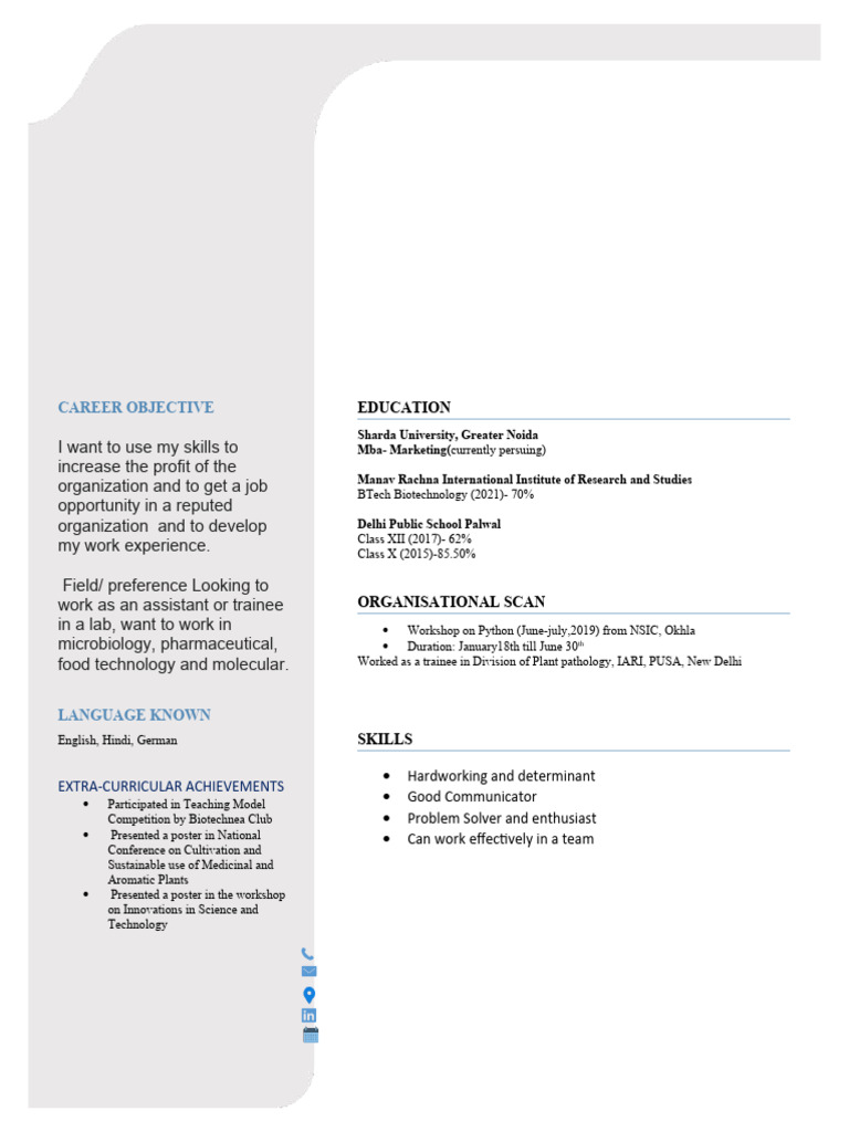 Resume (Simran) - Simran Sehrawat | PDF