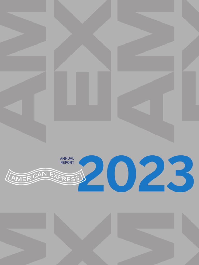 American Express Annual Report 2023 | PDF | American Express | Brand
