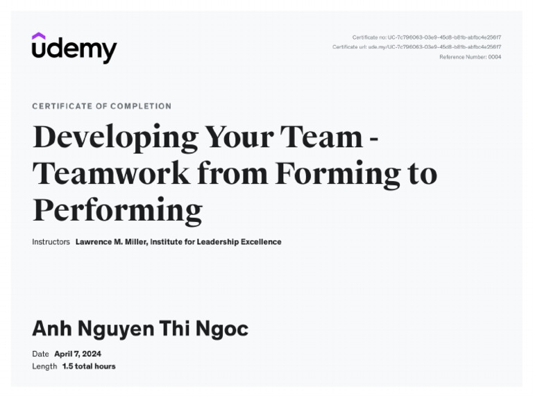 Developing Your Team - Teamwork From Forming To Performing | PDF
