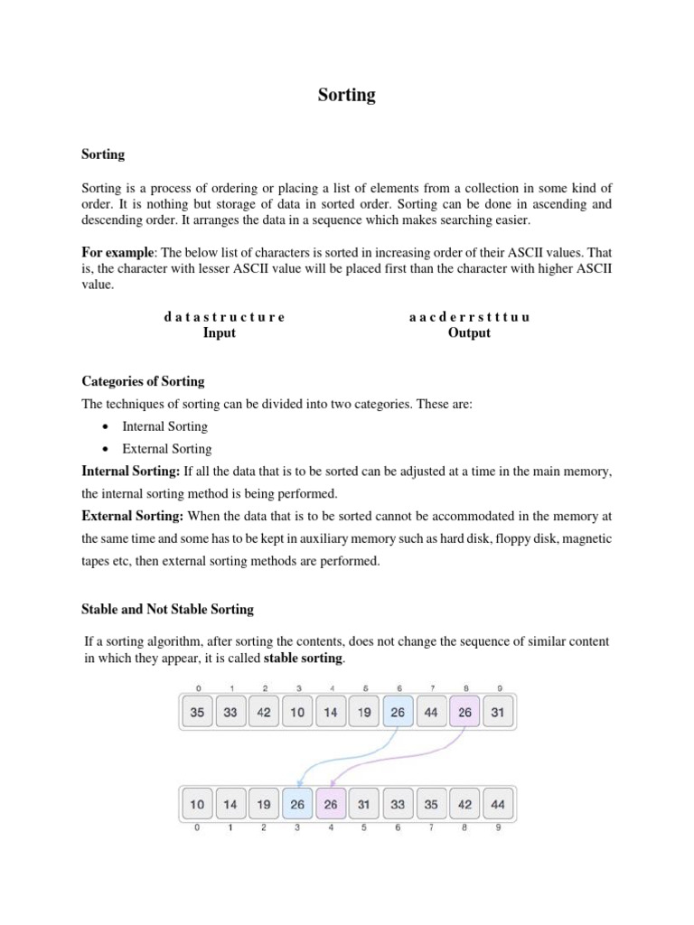 Lecture Sorting Pdf Computer Programming Theoretical Computer Science 4613