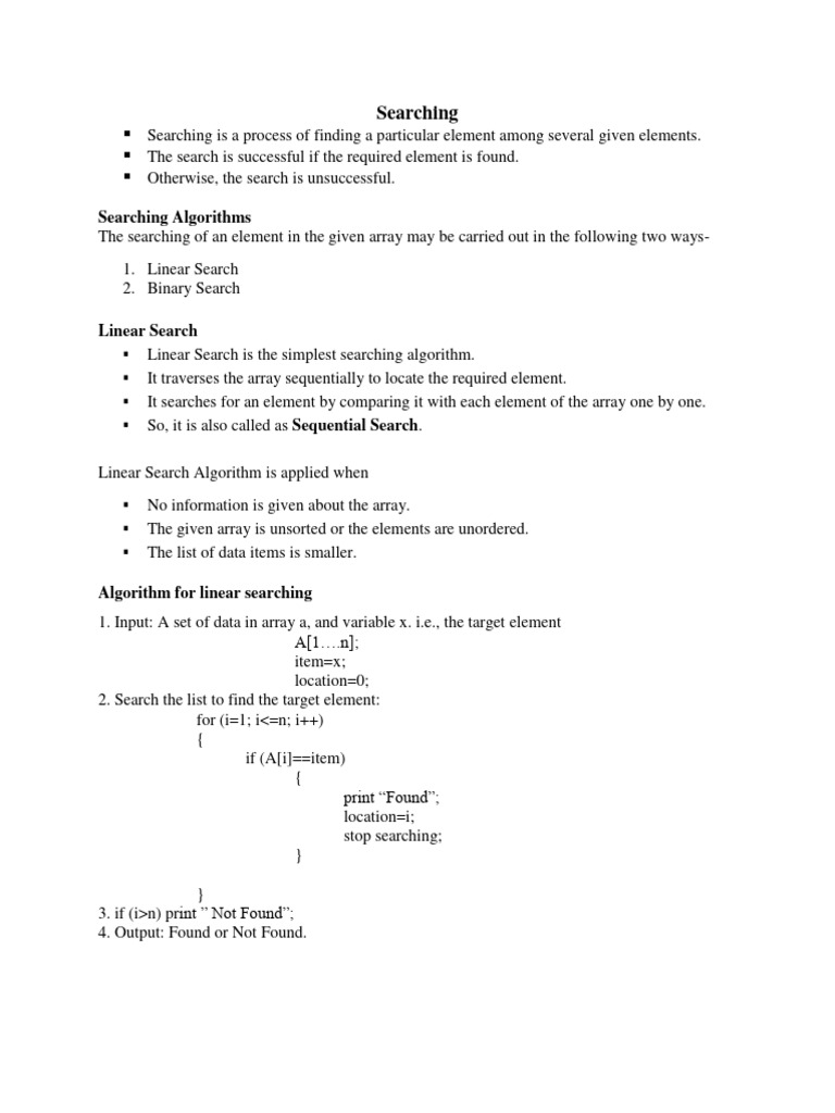 Lecture Searching Pdf Time Complexity Algorithms 9461