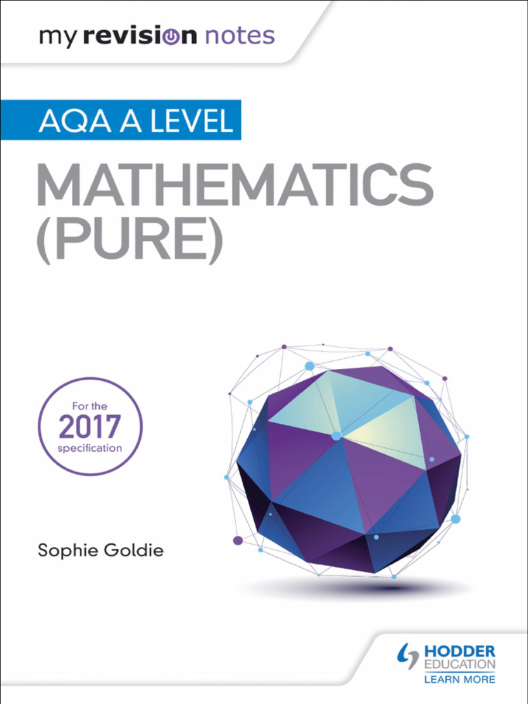 My Revision Notes AQA a Level Pure Sample | PDF | Trigonometric ...