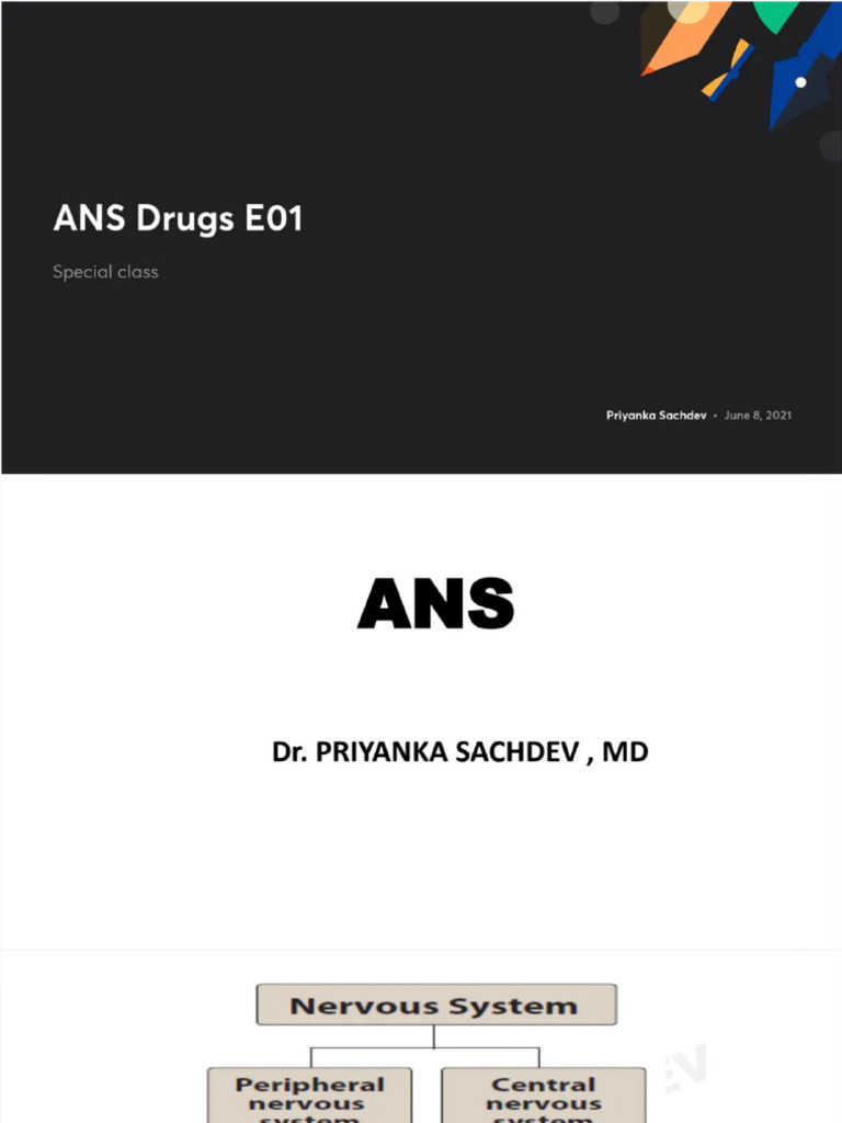 ANS Drugs E01 No Anno | PDF