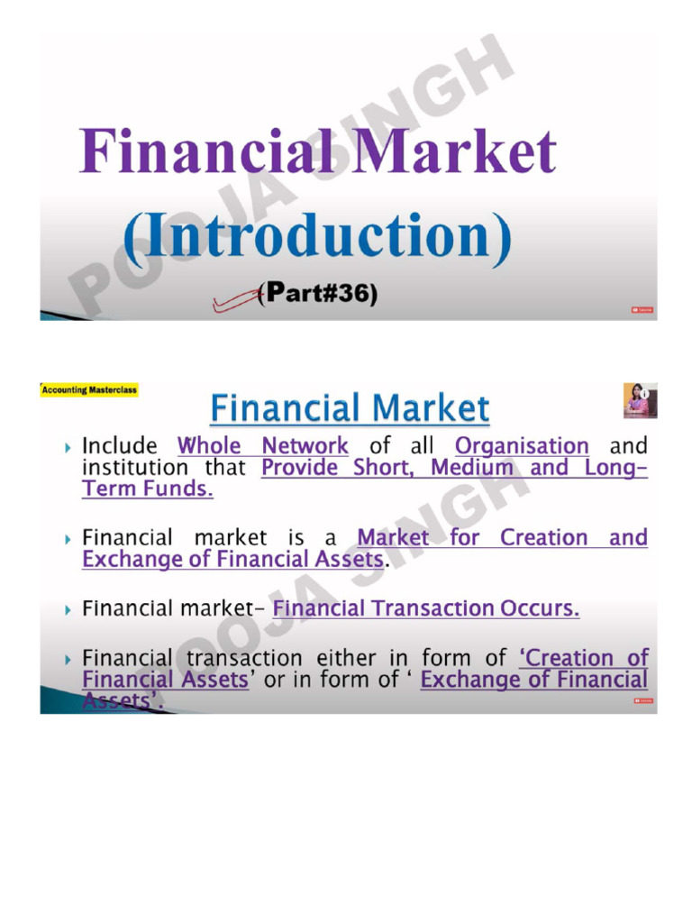 01 Financial Market Regulation | PDF