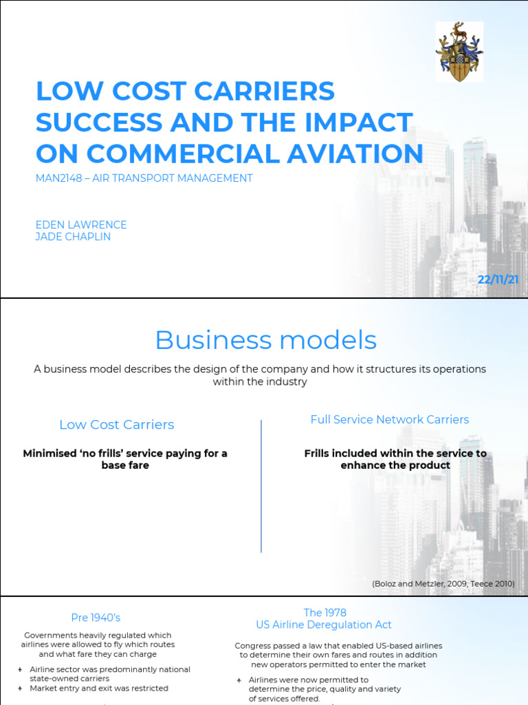 LCC Presentation 2 | PDF | Low Cost Carrier | Airlines