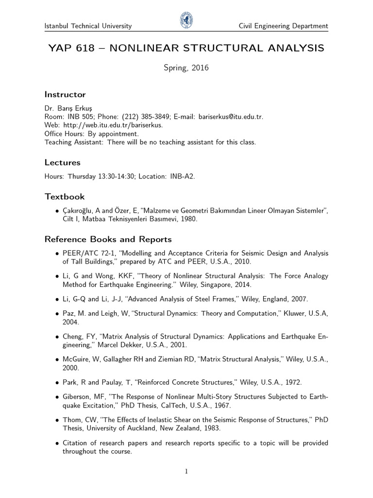 YAP618 Contents | PDF | Nonlinear System | Mathematical Analysis