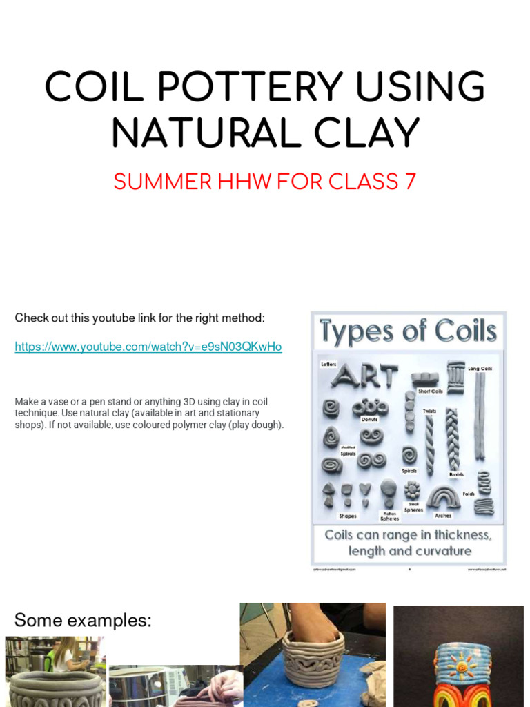 7 Coil Pottery Using Natural Clay | PDF