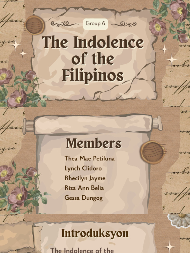The-Indolence-of-the-Filipinos | PDF