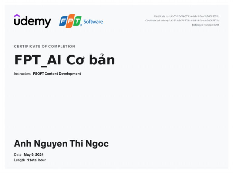 FPT_AI Cơ Bản | PDF