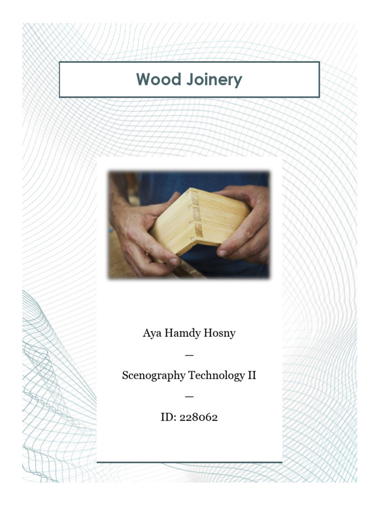 Wood Joinery | PDF | Wood | Woodworking