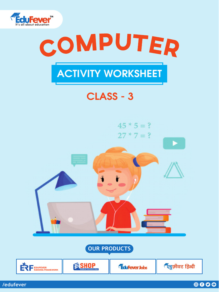 Class 3 Computer Activity Worksheet 3 - Chepter 5 | PDF | Control Key ...