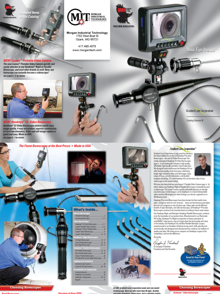 Hawkeye Borescope Catalog | PDF | Camera | Optics