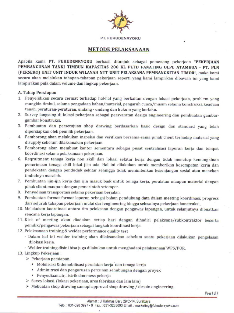 SOP Tangki Timbun | PDF