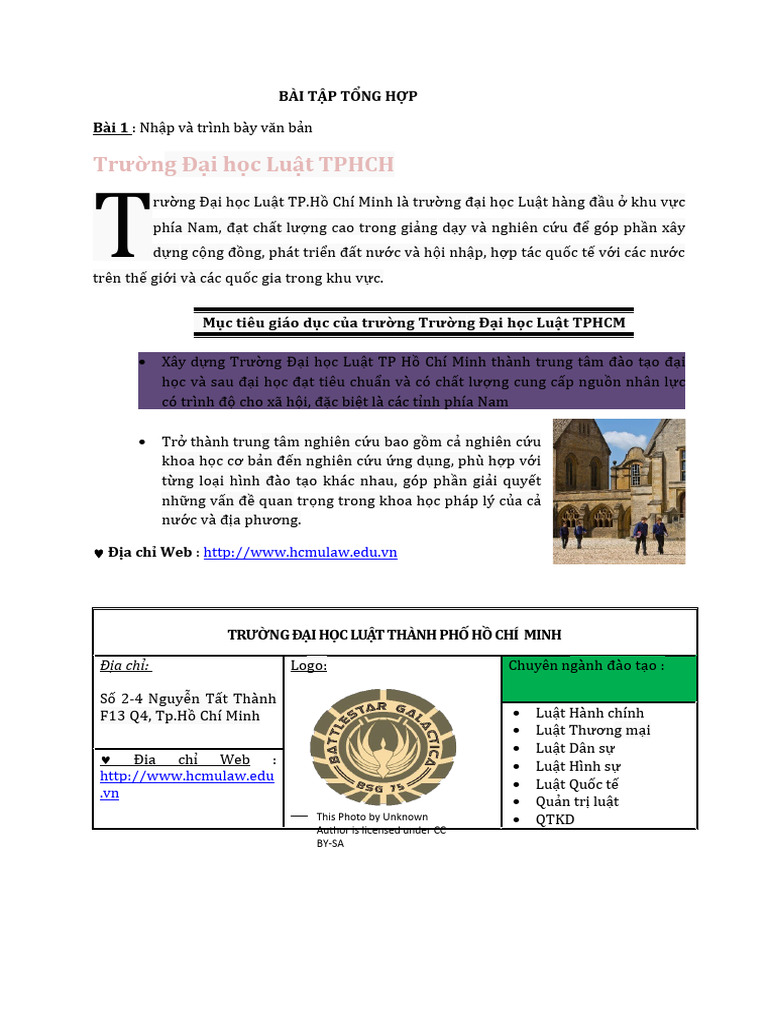 BÀI TẬP TỔNG HỢP (thdc) | PDF