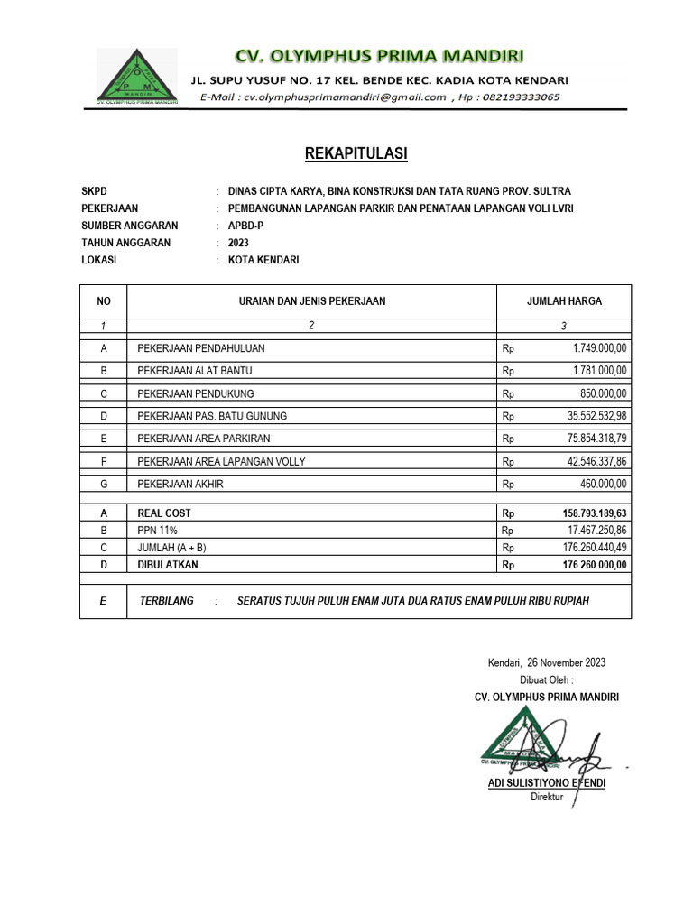 Rab Lapangan Volly LVRI | PDF
