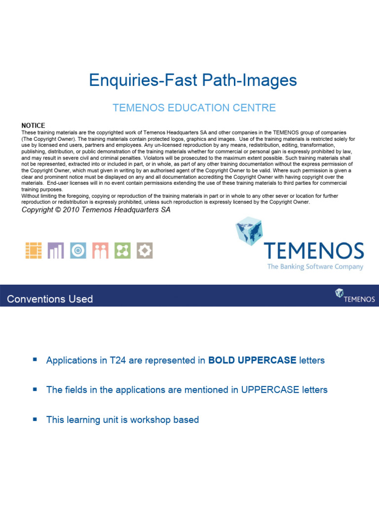 T24cust Enquiries-Fast - Path-Images | PDF | Copyright | Debits And Credits