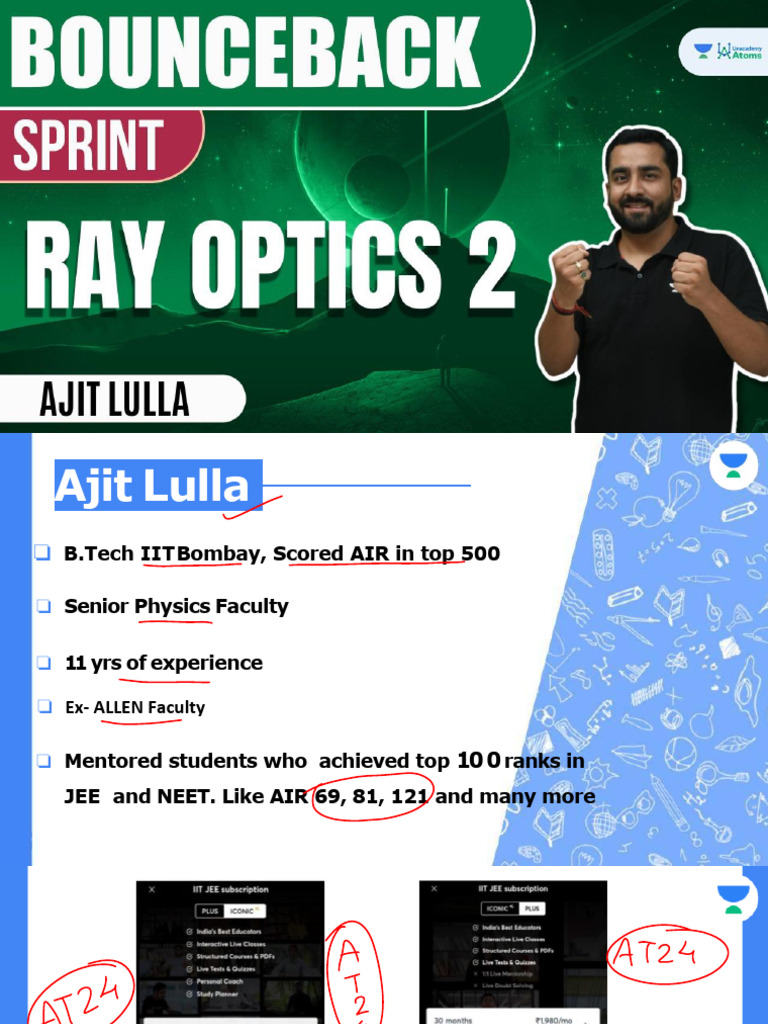 23 Jan 2023 Ray Optics 2 BounceBack Sprint | PDF