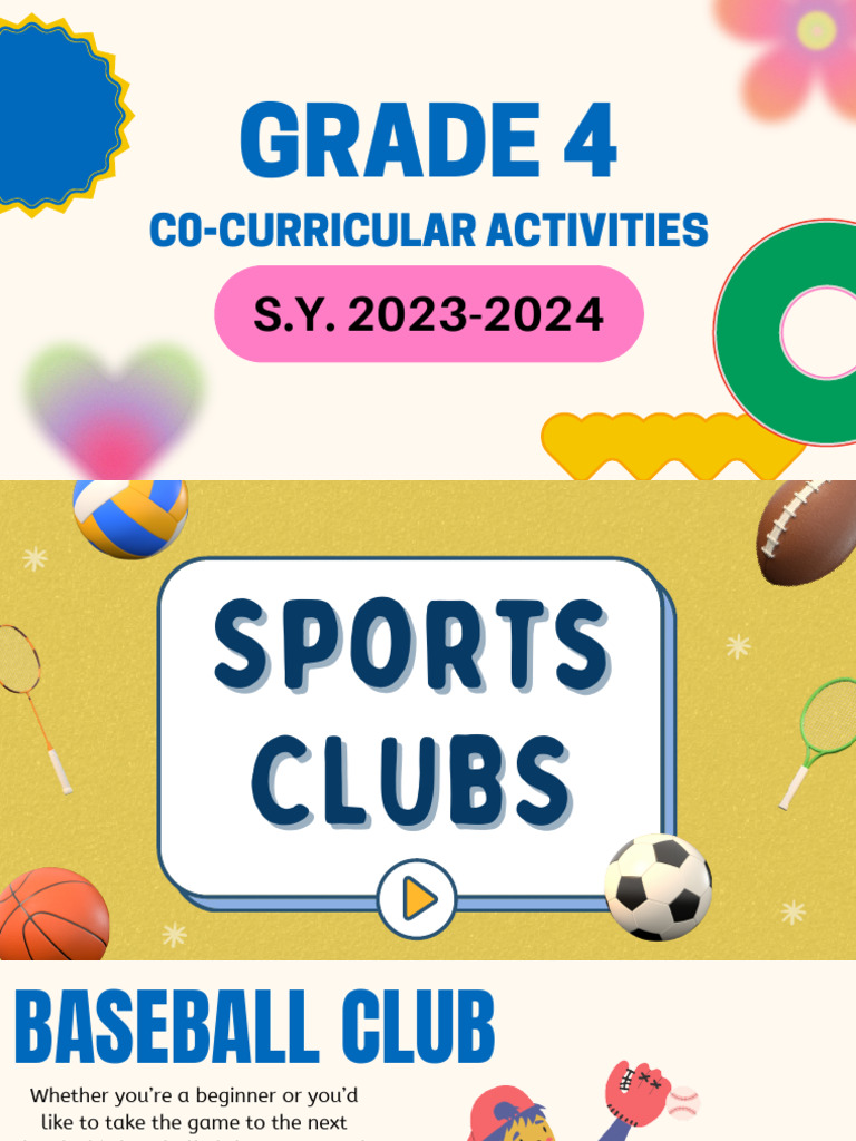 Grade 4 Club Offerings | PDF