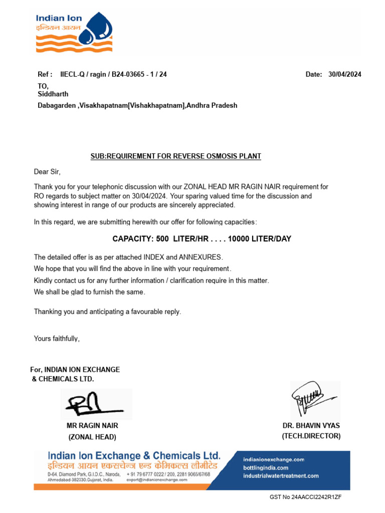 B24-03665 Siddharth 500 30-04-2024 RO 331457 1 | PDF | Business | Economies