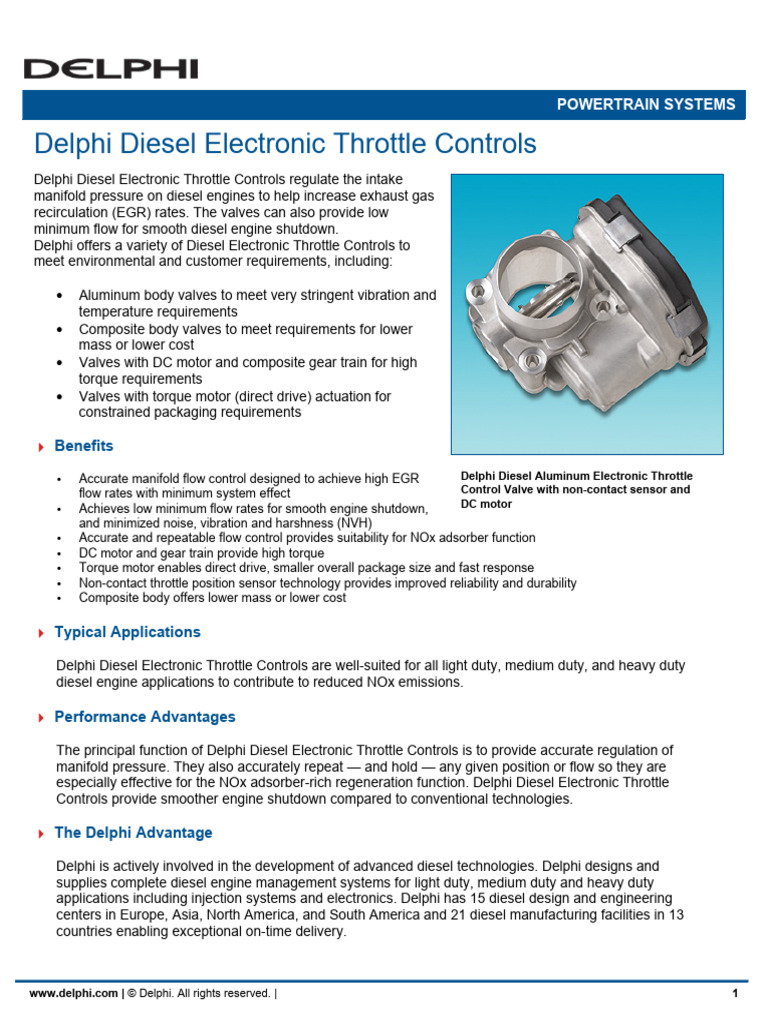 diesel-electronic-throttle-controls | PDF | Diesel Engine | Throttle