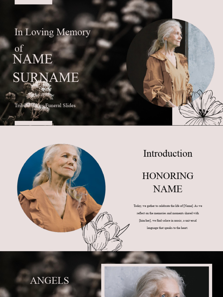 In Loving Memory Tribute Slides Funeral Slides | PDF | Love