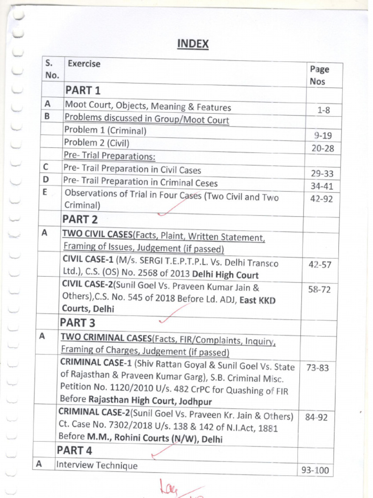 Moot Court Project PDF | PDF