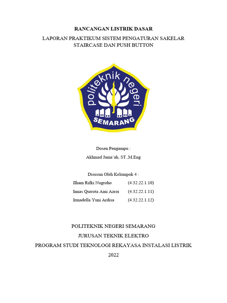 Sistem Saklar Staircase dan Push Button | PDF | Sains & Matematika
