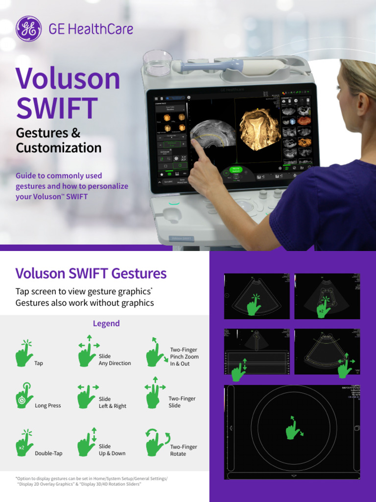 2023 Voluson Swift bt23 Gesstures Guide jb26749xx - 1 | PDF | Icon (Computing) | Software