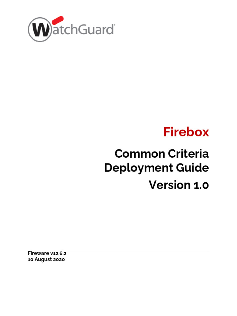 Firebox CC Deployment Guide | PDF | Ip Address | Firewall (Computing)