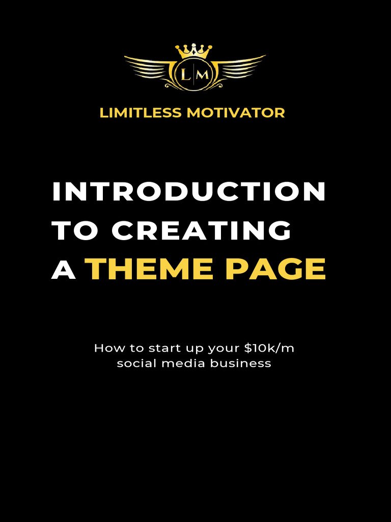 Introduction To Creating A Theme Page | PDF | Social Media | Popular ...