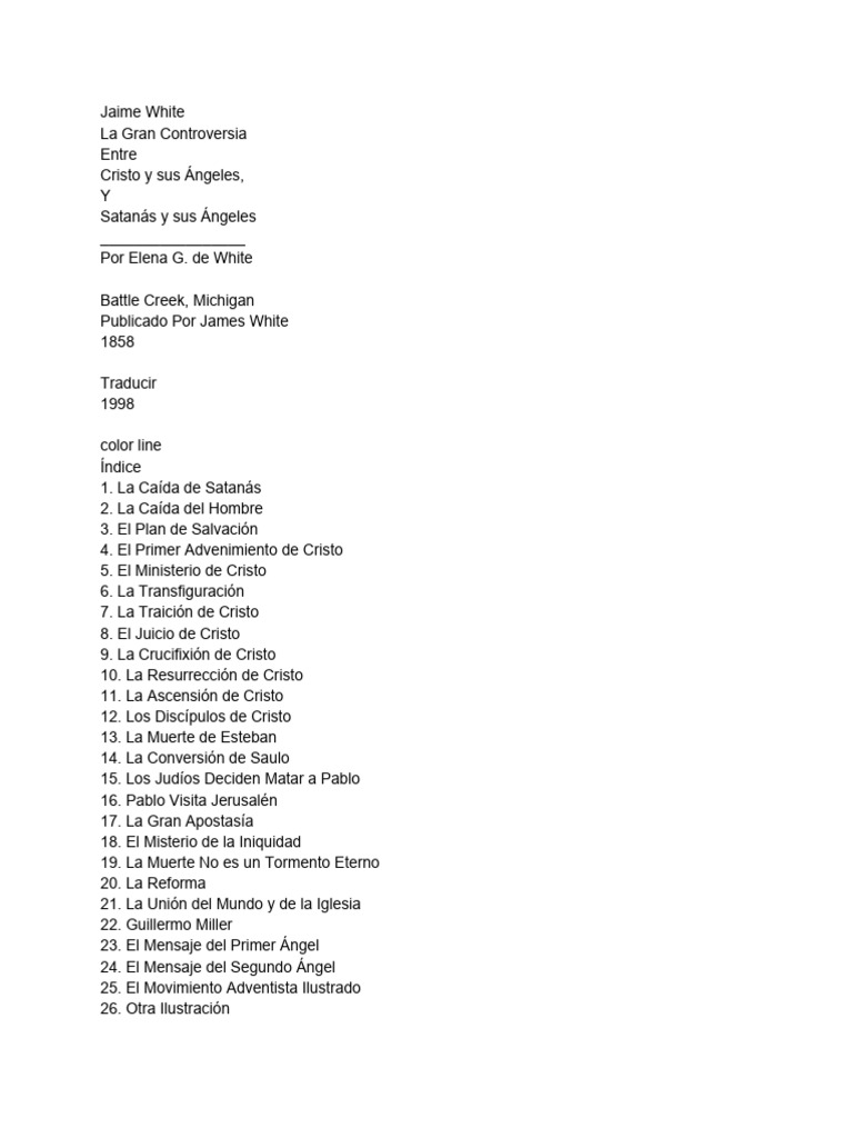 Jaime White | PDF | Satán | Jesús