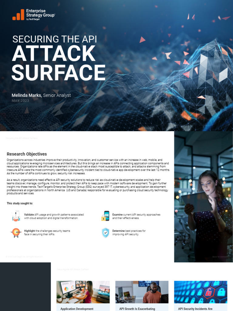 Esg Securing Api Attack Surface | PDF | Security | Computer Security
