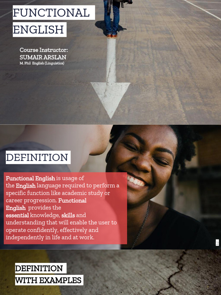 Functional English Lecture # 1 (Introduction To Functional English) by ...
