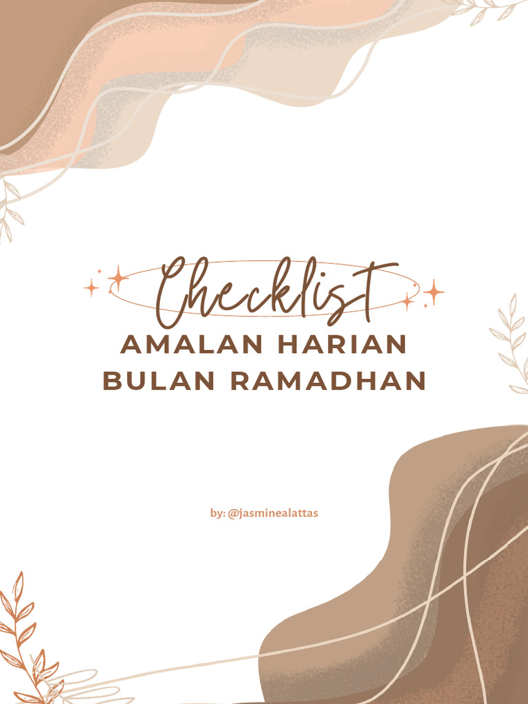 Checklist Amalan Ramadhan | PDF