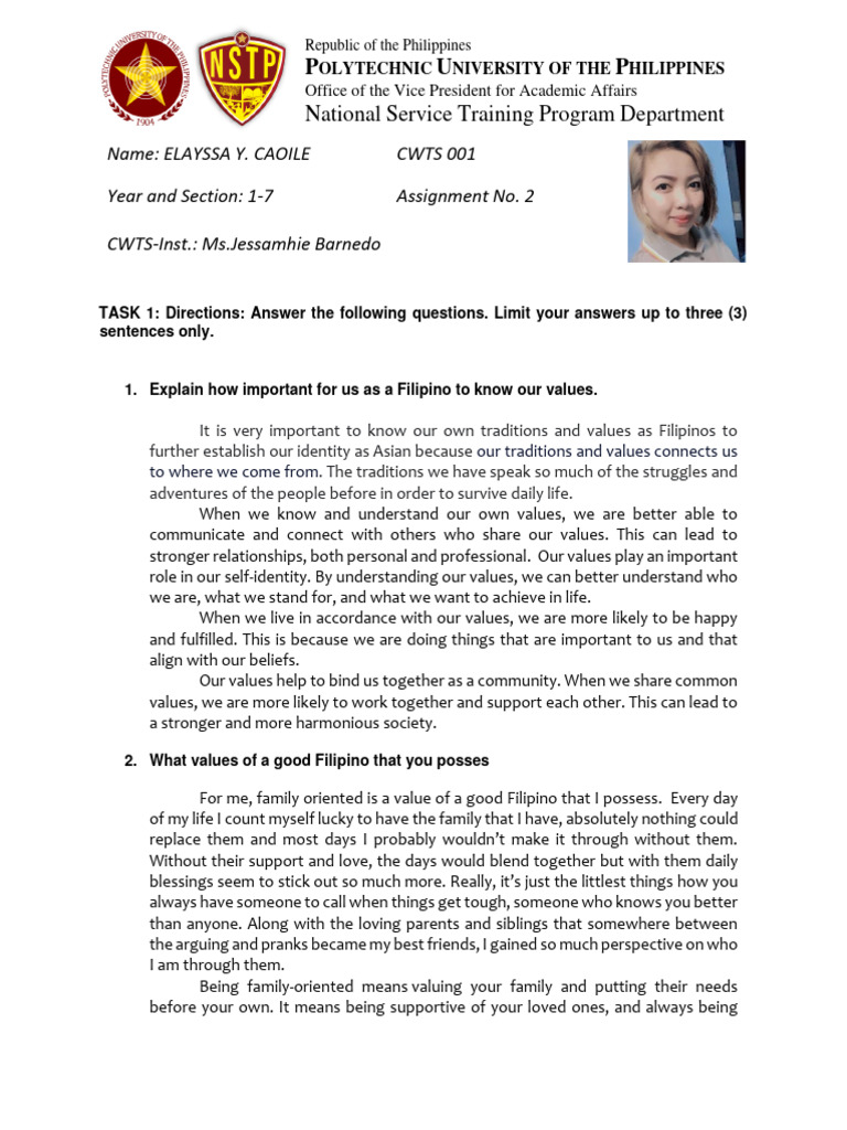 Filipino Values and Identity | PDF | Golden Rule | Faith