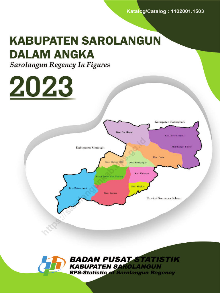 Statistik Sarolangun 2023: Data Terintegrasi | PDF