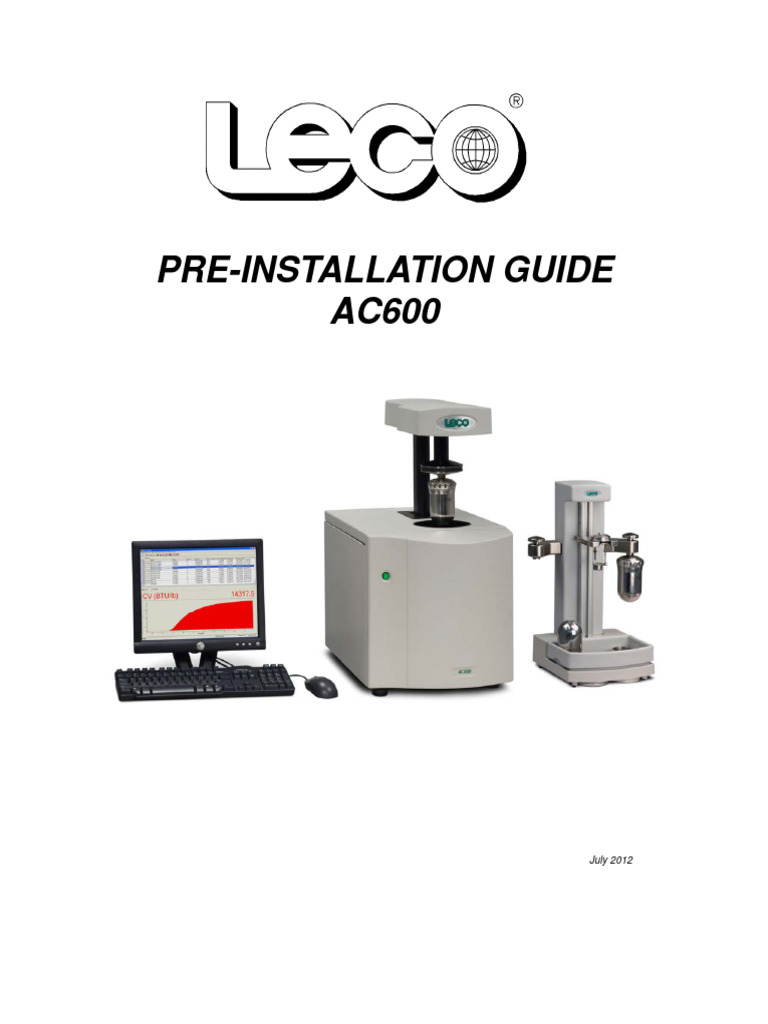 AC600 Preinstallation Guide | PDF | Water | Alternating Current