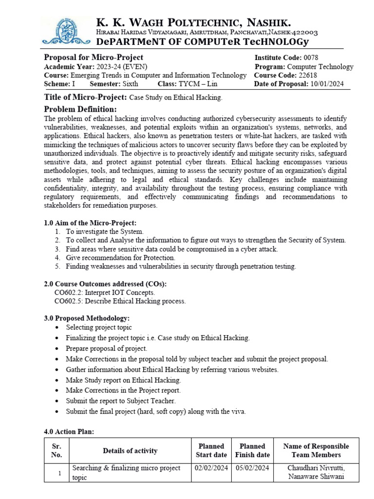 ETI MP Proposal-1 | PDF | Security | Computer Security