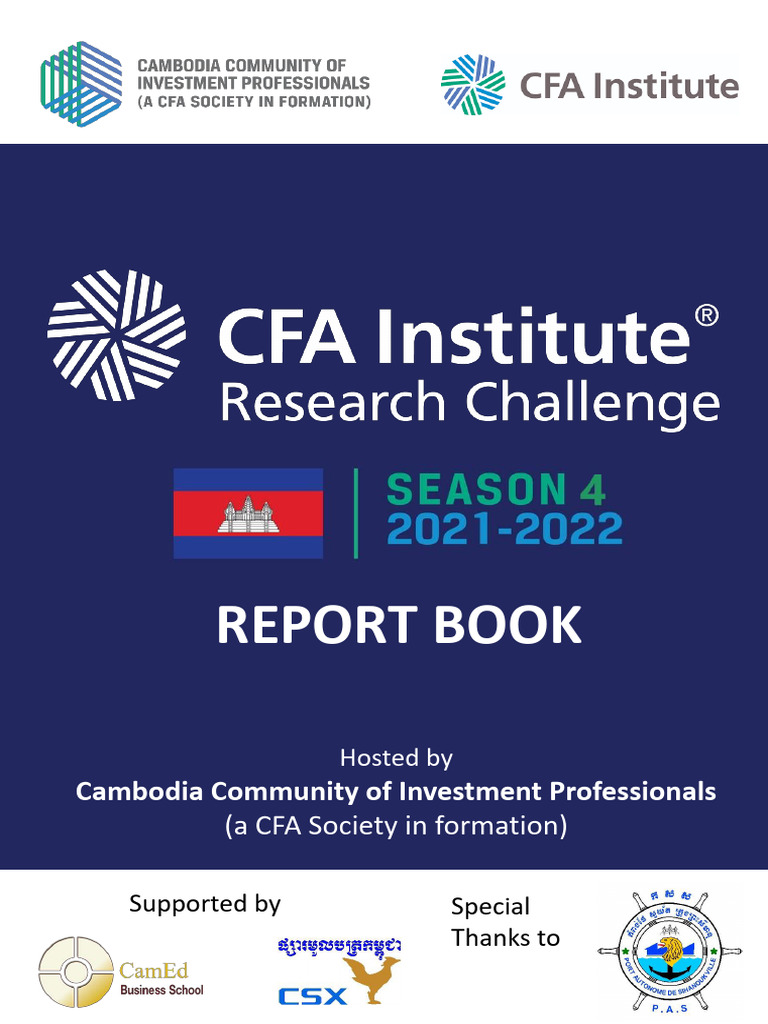 Cfa RC Report Book 2021-2022 (4th Season) | PDF | Port | Cambodia
