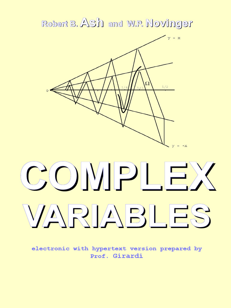 Ash R.B., Novinger W.P. - Complex Variables (Hyperlinks) | PDF | Function (Mathematics ...