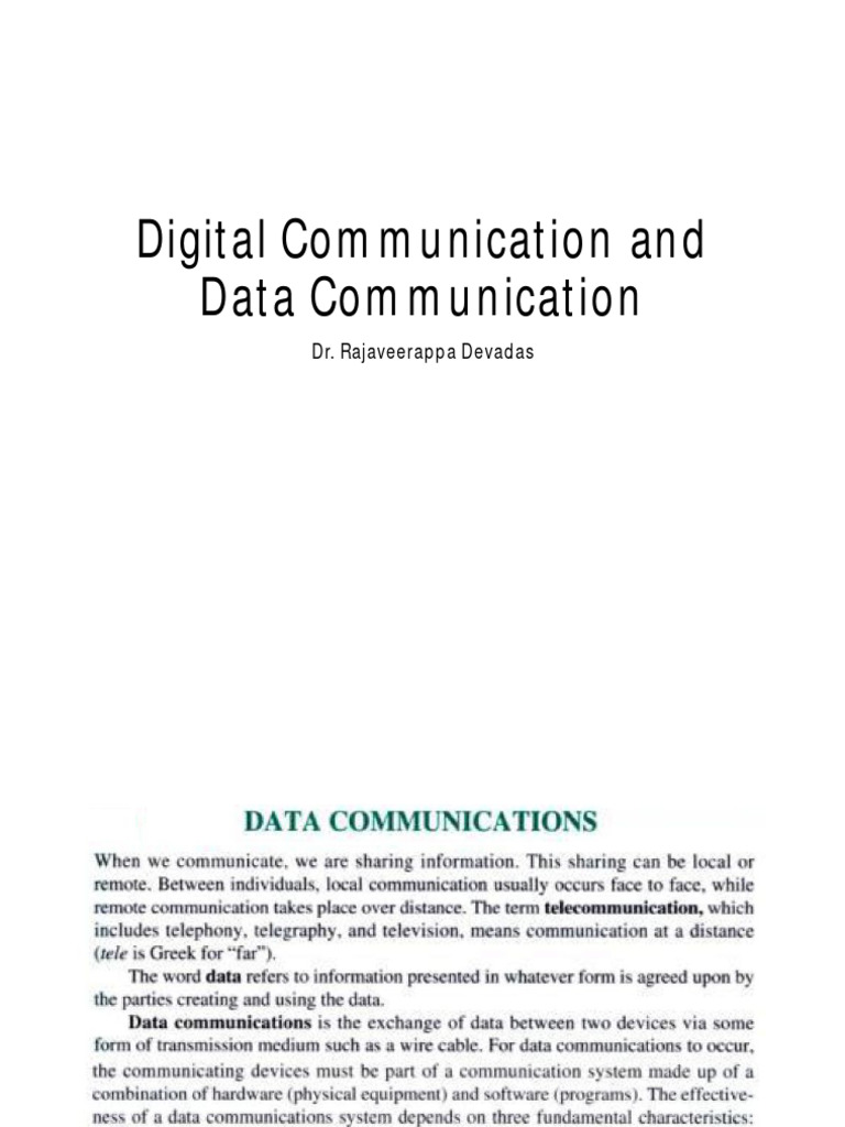 1 Introduction Communication | PDF | Computers